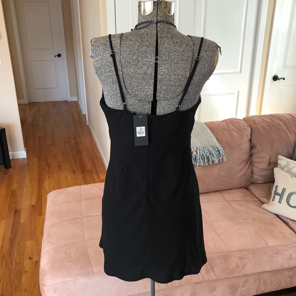 Dresses | New Wtags Low Cut Little Black Dress | Poshmark